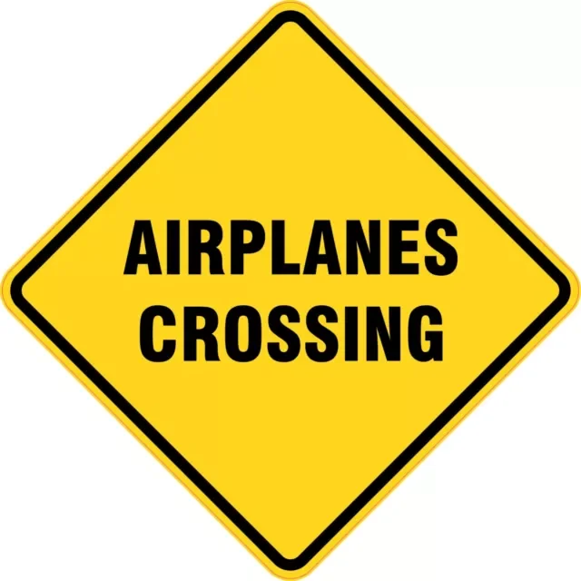 Airplane Crossing Sticker Window Decal Phone Decal Water Bottle ...