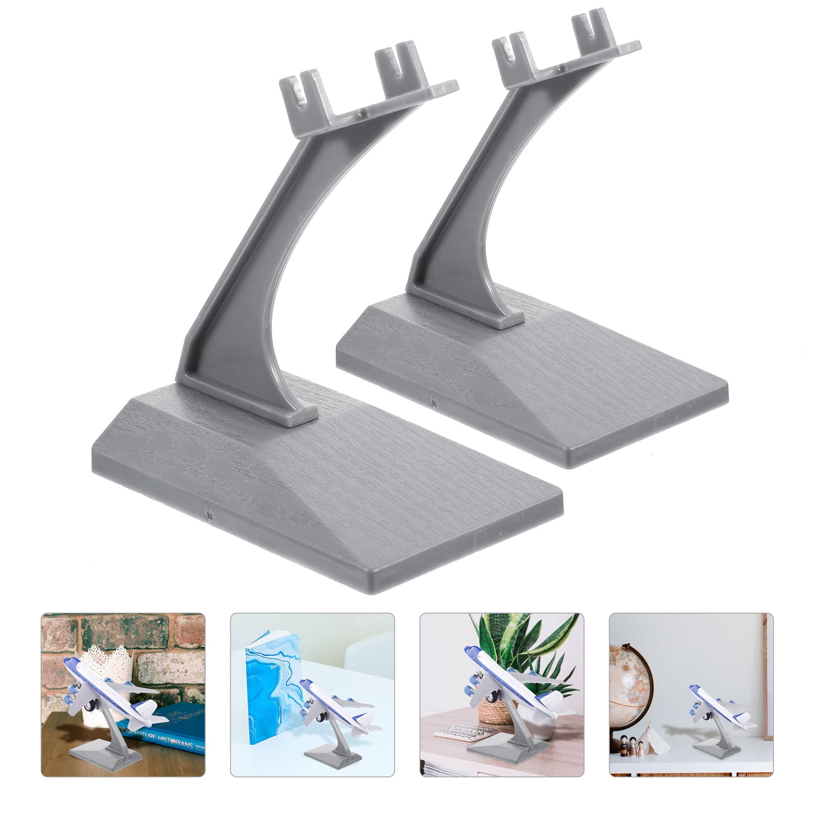 Airplane Decor Display Stand, 2pcs Aircraft Models Stand Airplane Decor ...