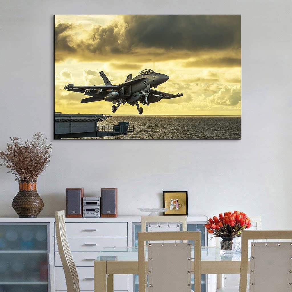 Airplane Decor F/A-18 Strike Fighter Aviation Art Military Wall Art ...