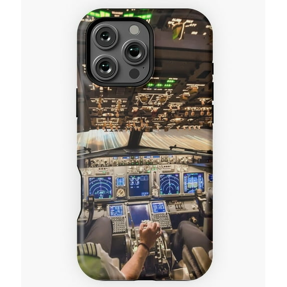 Airplane Final Approach Art M19809 Phone case for iPhone 11 to 16 Pro ...
