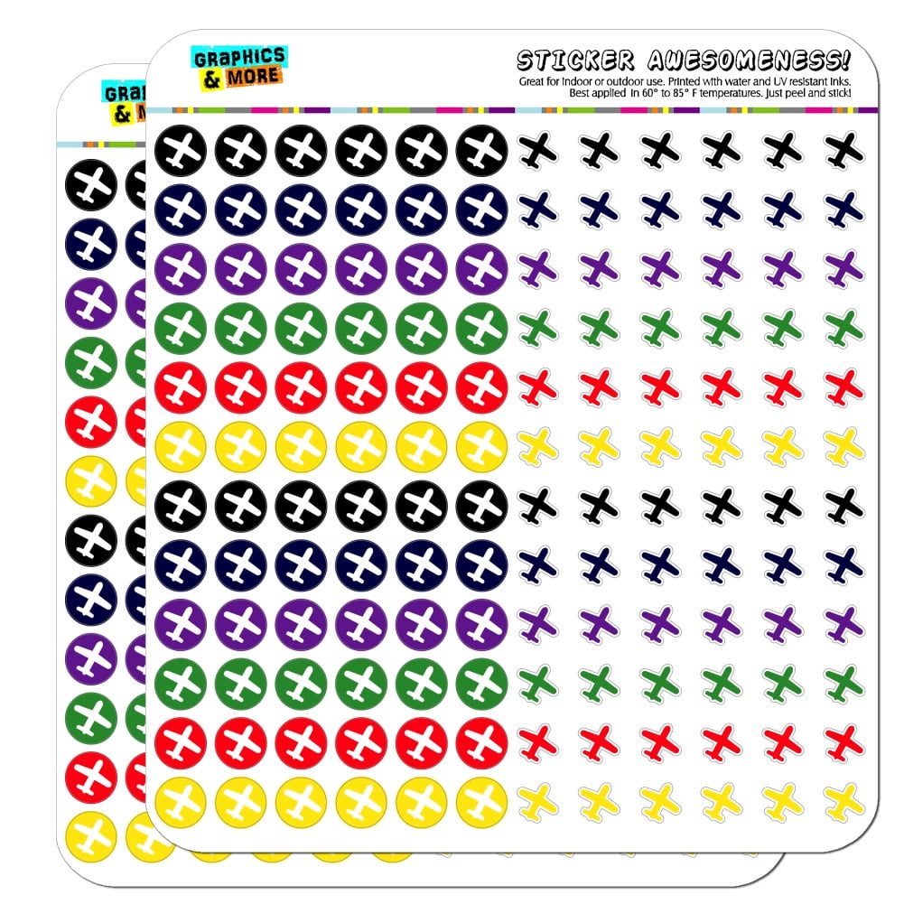 Airplane Flying Travel Dots Planner Calendar Scrapbooking Crafting ...