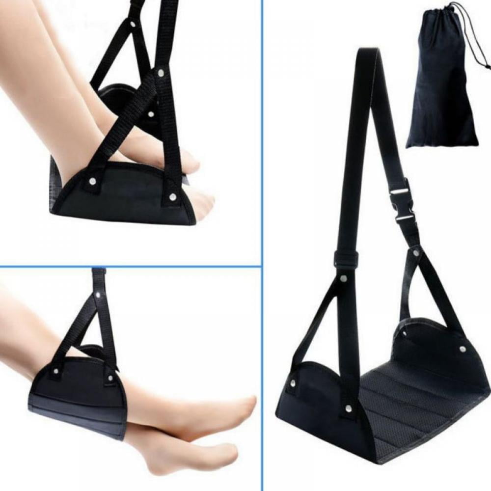 Airplane Foot Hammock (Memory Foam), Perfect Airplane Footrest to Relax ...