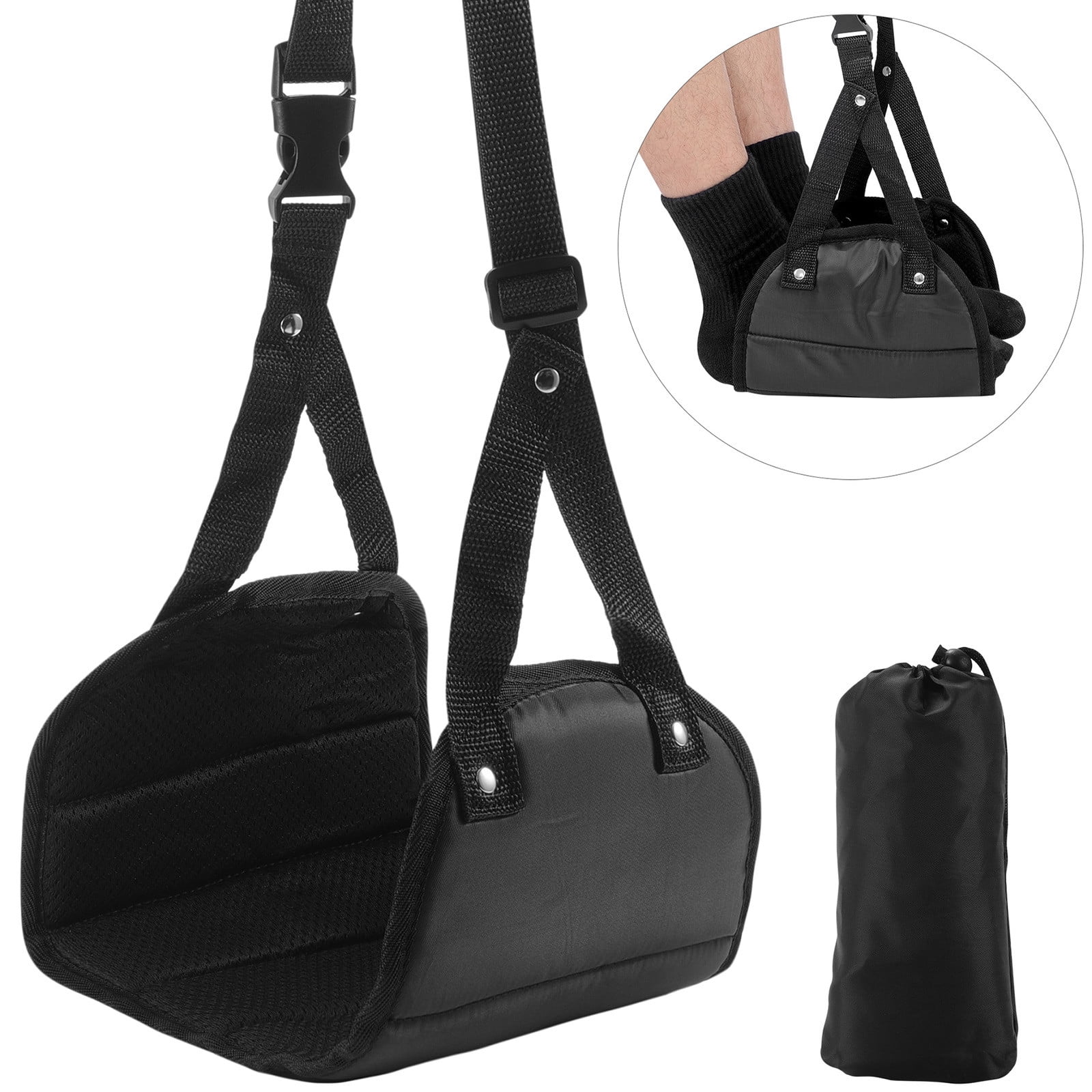 Airplane Foot Hammock (Memory Foam), Perfect Airplane Footrest to Relax ...