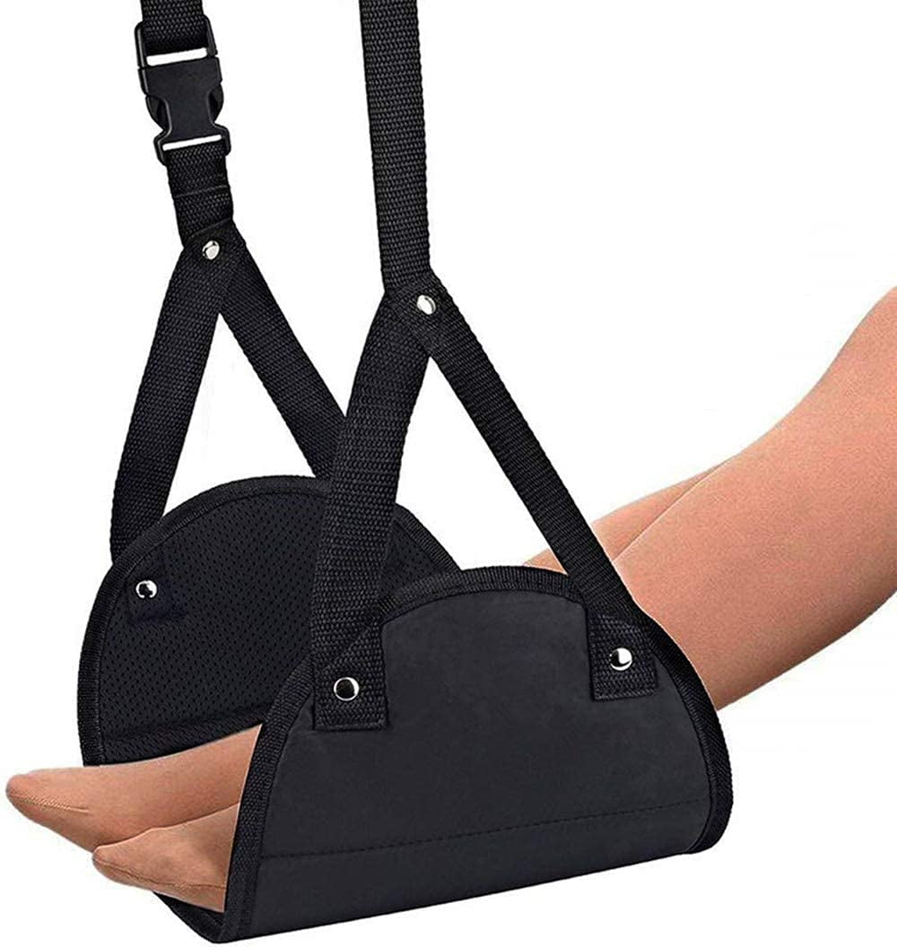 YIYI GUO Airplane Foot Hammock, Memory Foam, Adjustable Foot Rest for ...