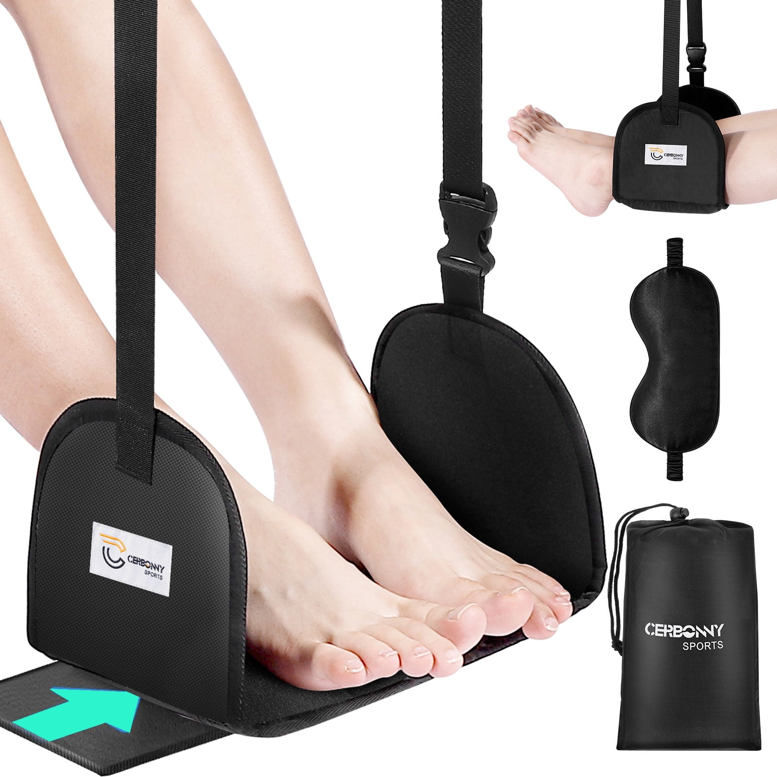 Airplane Foot Rest - Portable and Adjustable Foot Hammock,Airplane ...