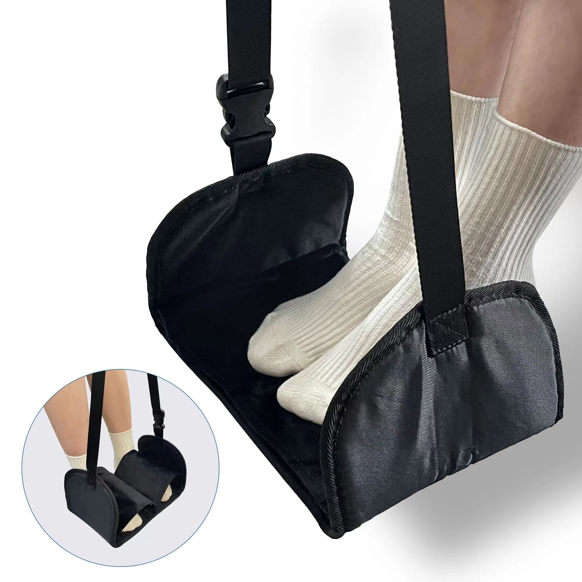 Greastar Airplane Foot Rest, Portable Memory Foam Foot Sling, Travel ...