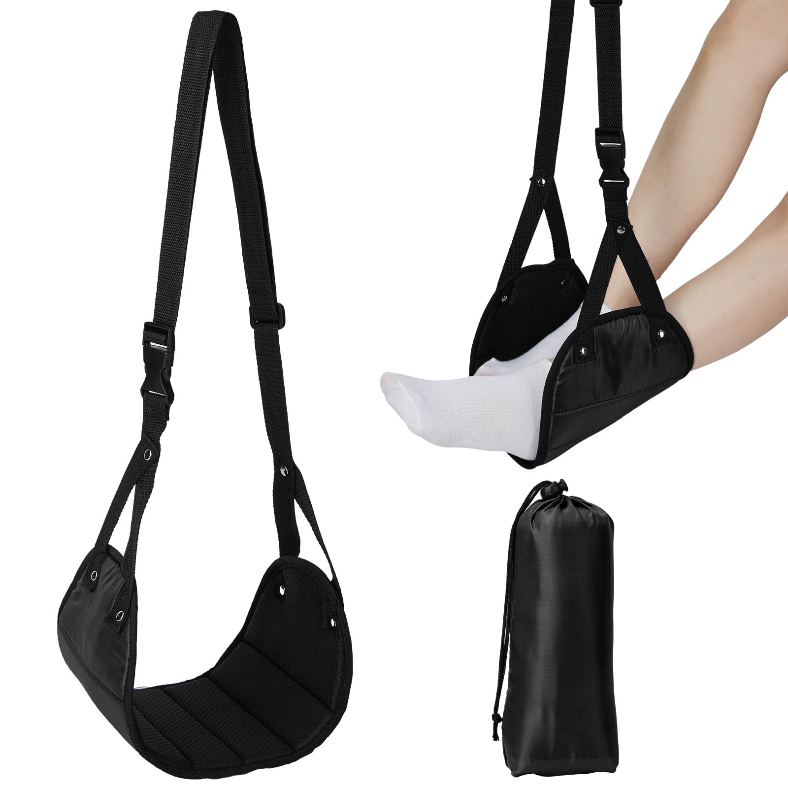 Airplane Footrest Portable Plane Foot Hammock Long Flight Essentials ...