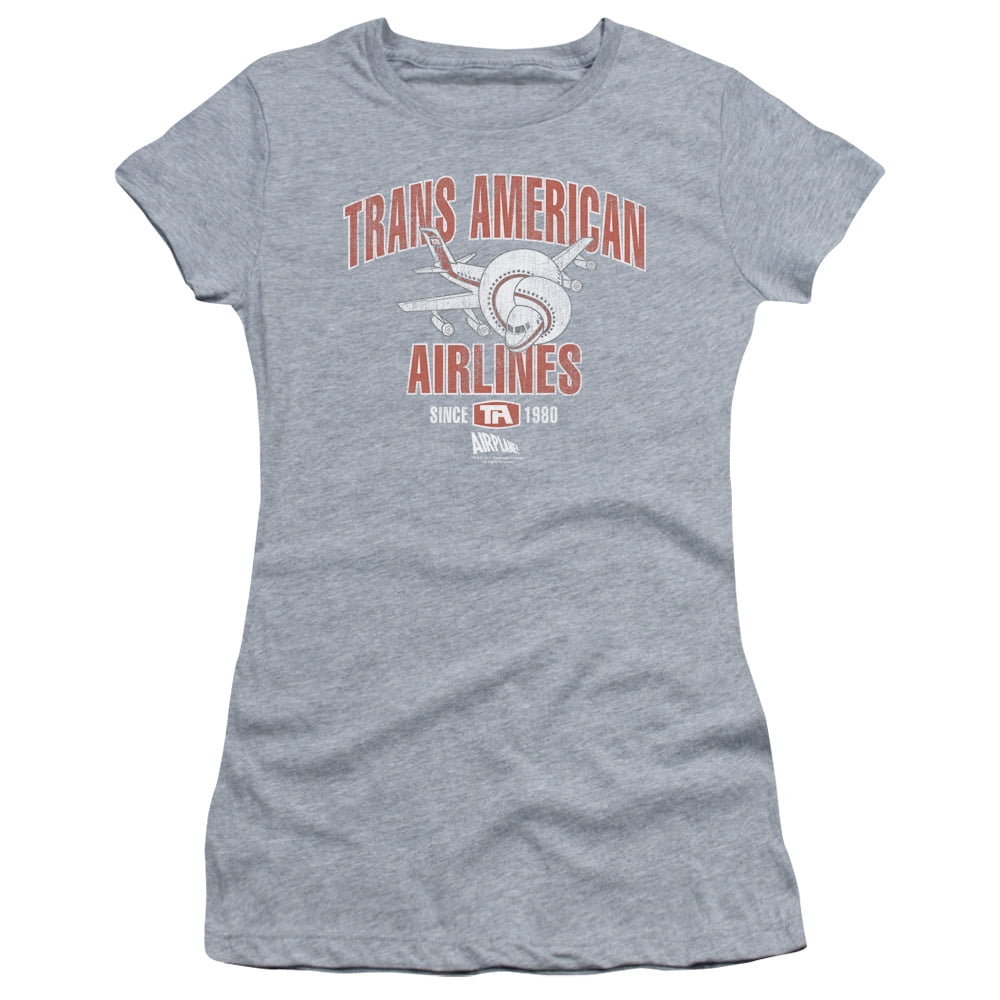 Airplane! Funny Comedy Movie Trans American Airlines Juniors Sheer T ...