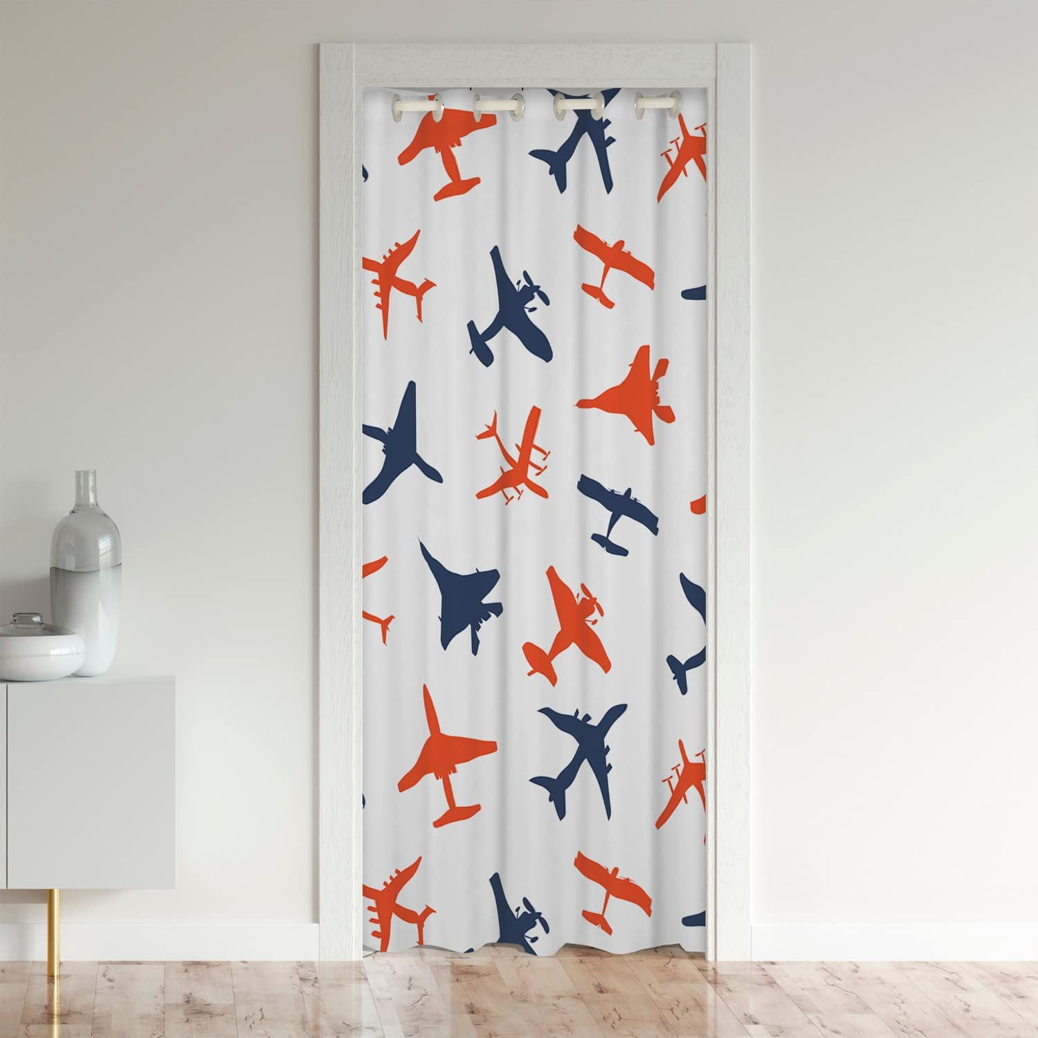Airplane Hot Air Balloon Rocket Door Curtains Privacy Closet Noren ...