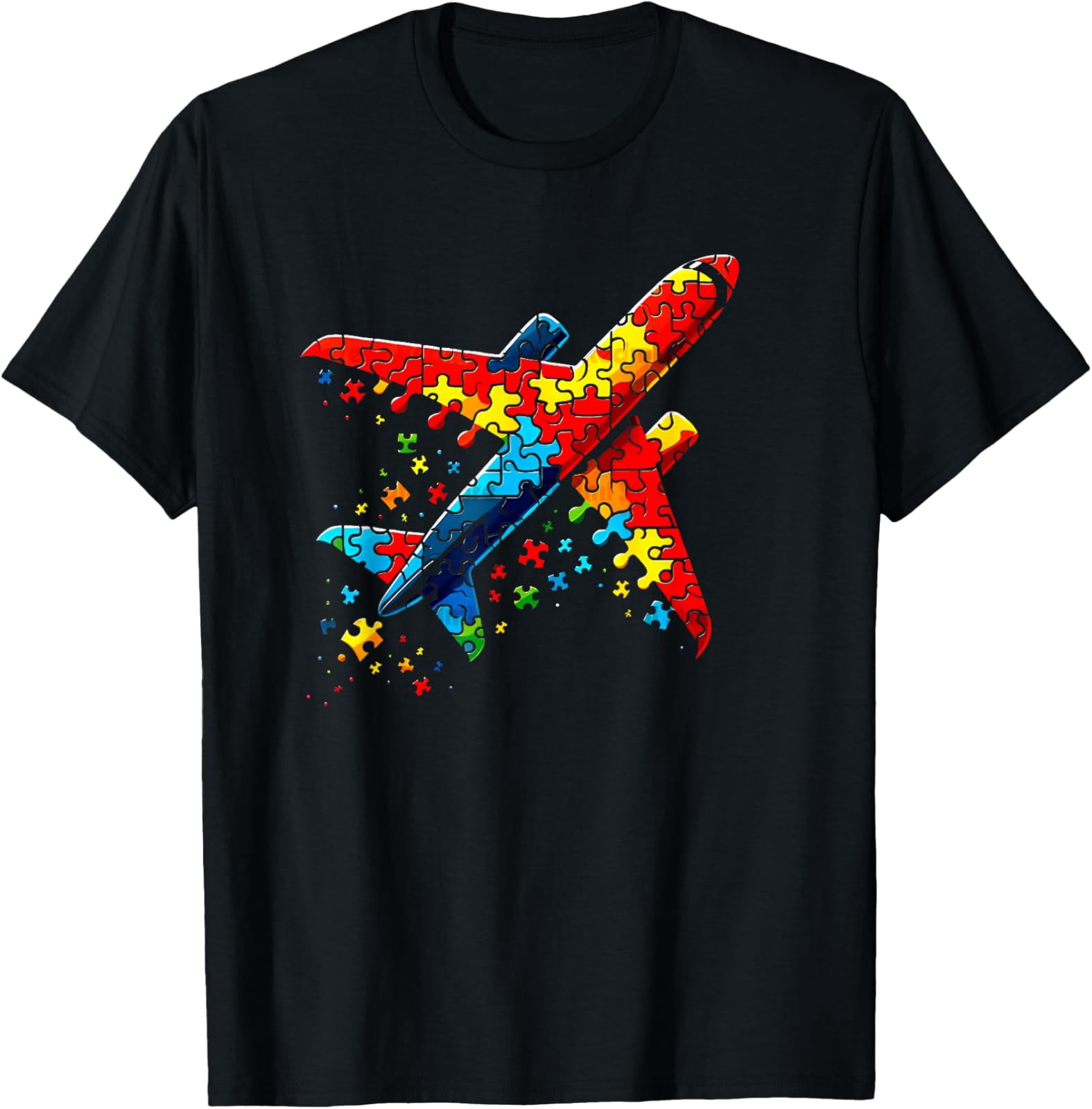 Airplane Jigsaw Puzzle Boys Autism Awareness T-Shirt - Walmart.com