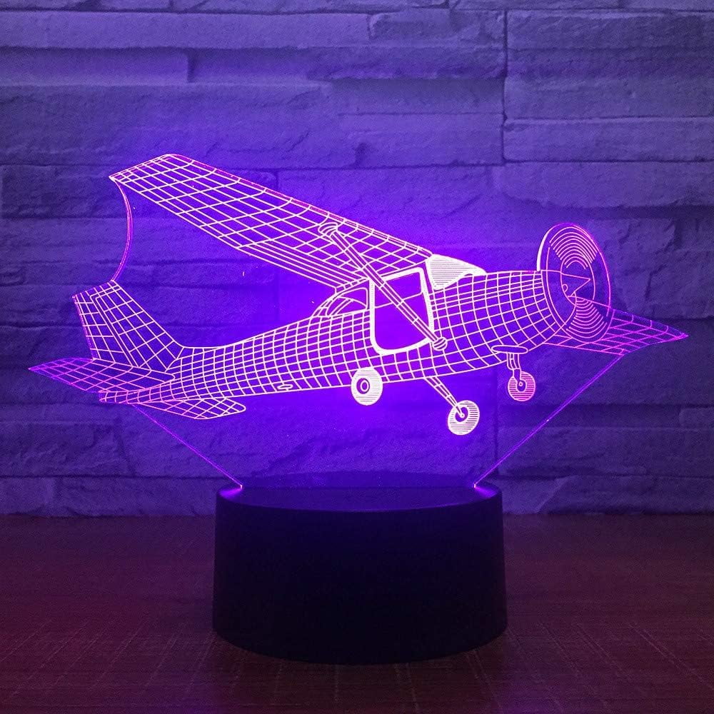 Airplane Lamp for Kids, Airplane Night Light, 3D Optical Illusion Lamp ...