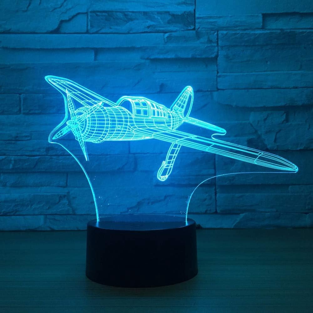 Airplane Lamp for Kids, Airplane Night Light, 3D Optical Illusion Lamp ...