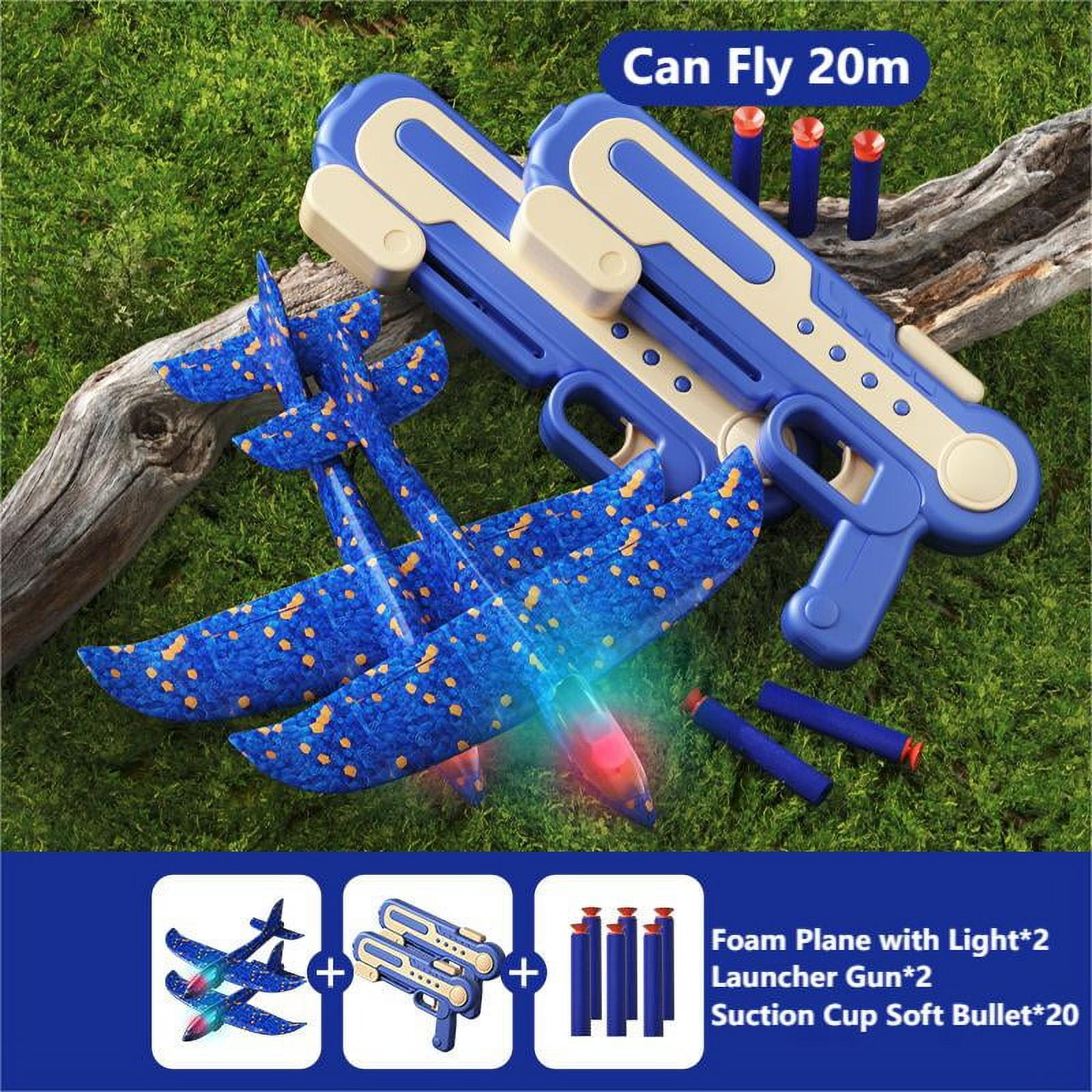 Airplane Launcher Toys, Outdoor Throwing Foam Glider with Catapult ...