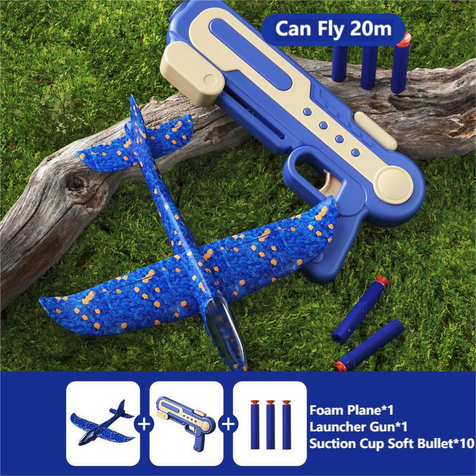 Airplane Launcher Toys, Outdoor Throwing Foam Glider with Catapult ...