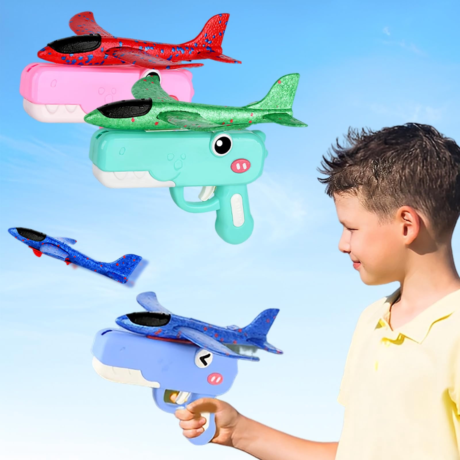 Airplane Launchers Toy 2 Pack for Kids Toy Foam Plane Outdoor Toys for ...