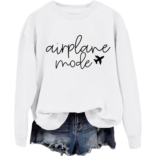 Airplane Mode Sweatshirt, Airplane Mode Sweatshirt Women, Airplane Mode ...