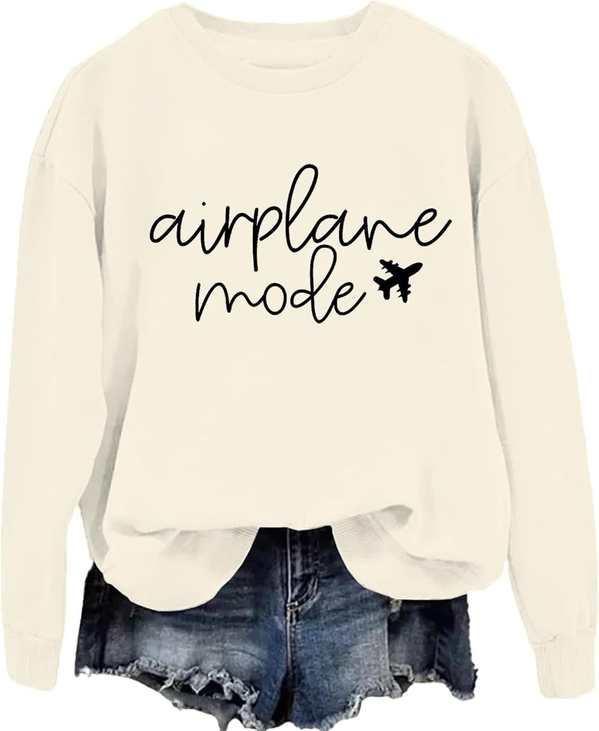 Airplane Mode Sweatshirt, Airplane Mode Sweatshirt Women, Airplane Mode ...