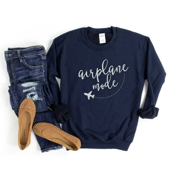 Airplane Mode T-Shirt, Womens Travel T-Shirt, Comfy Airport Outfit ...