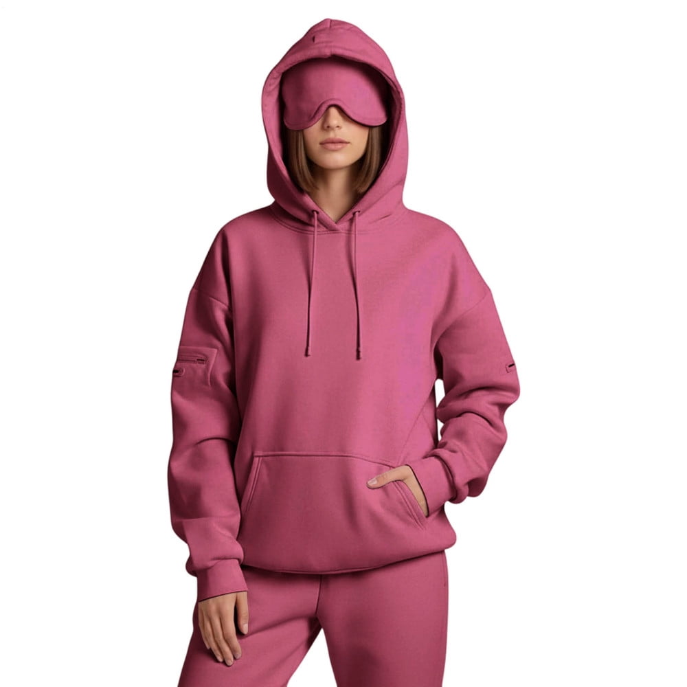 Airplane Mode Travel Hoodie Men Women Comfort Hoodies with Eyeshade ...