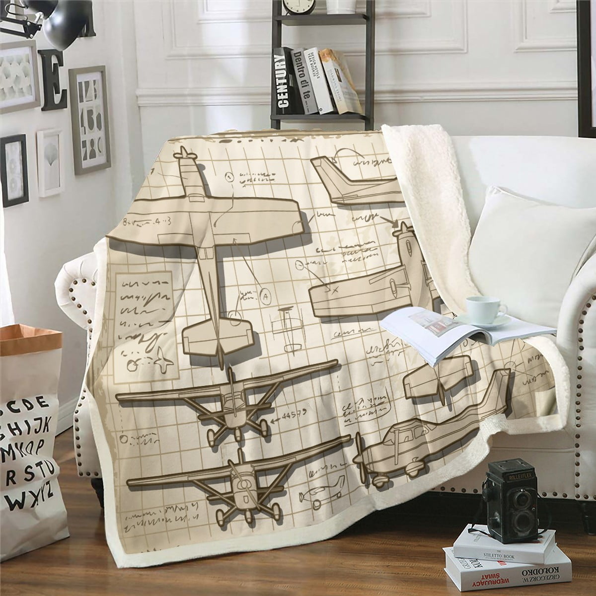 Airplane Model Blanket Helicopter Aeroplane Military Transport Vehicles ...