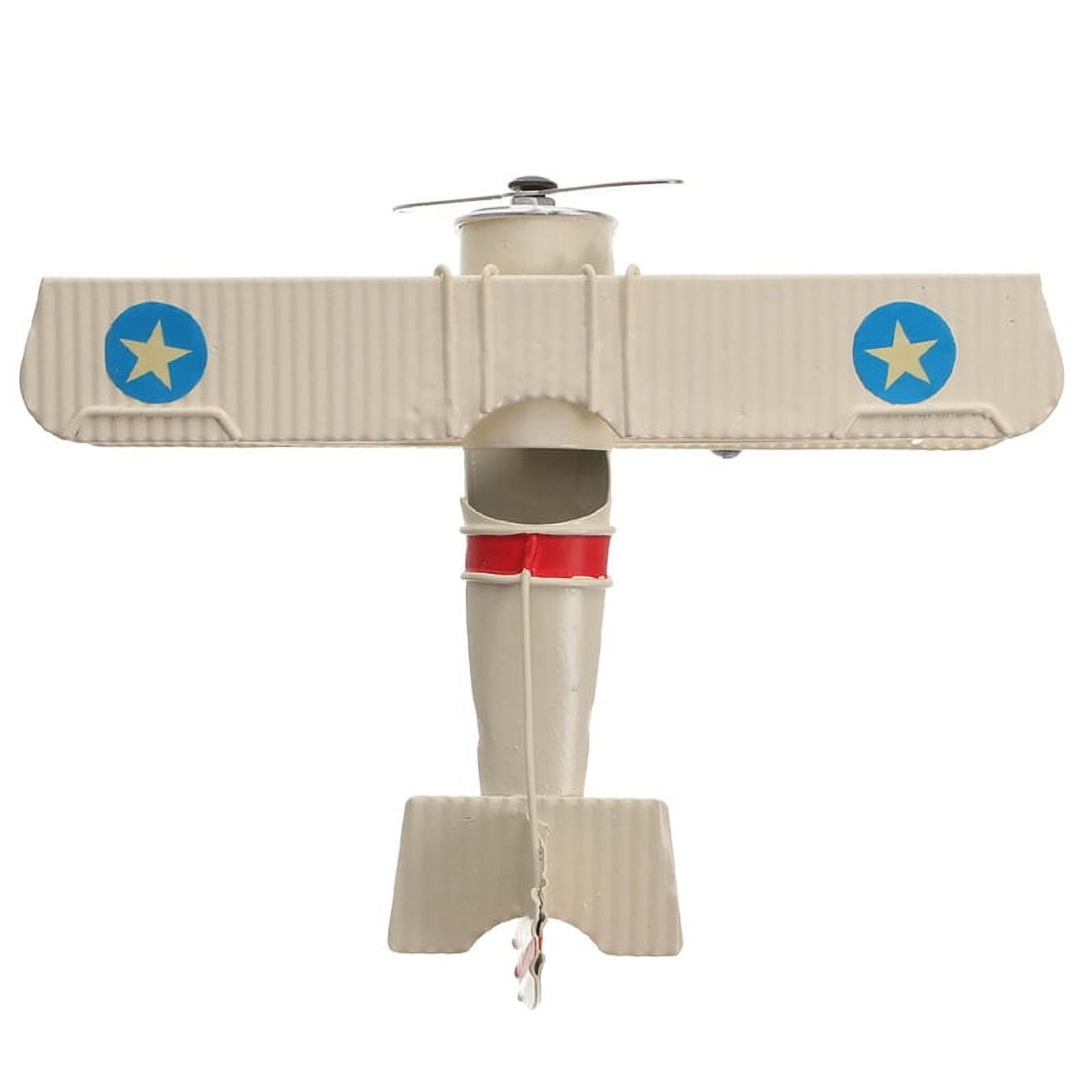 Airplane Model Ornament Metal Figurine Plane Airplane Toy Wooden Plane ...