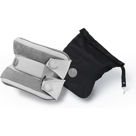 Airplane Neck Pillow for Traveling - Height-Adjustable, Breathable ...