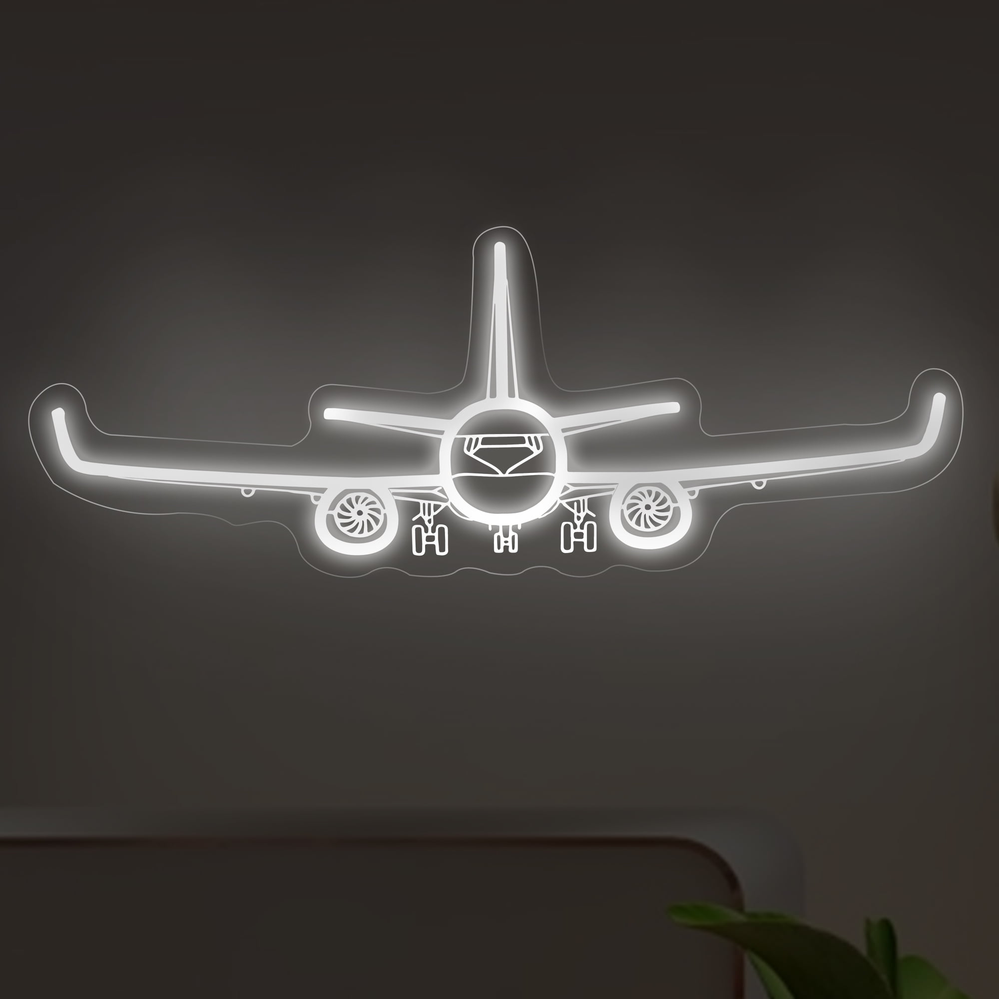 Airplane Neon Sign, Handmade LED Light, Airplane Wall Decort, Gifts for ...