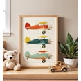 Airplane Nursery Vintage Plane Illustration Boys Room Adventure Decor ...