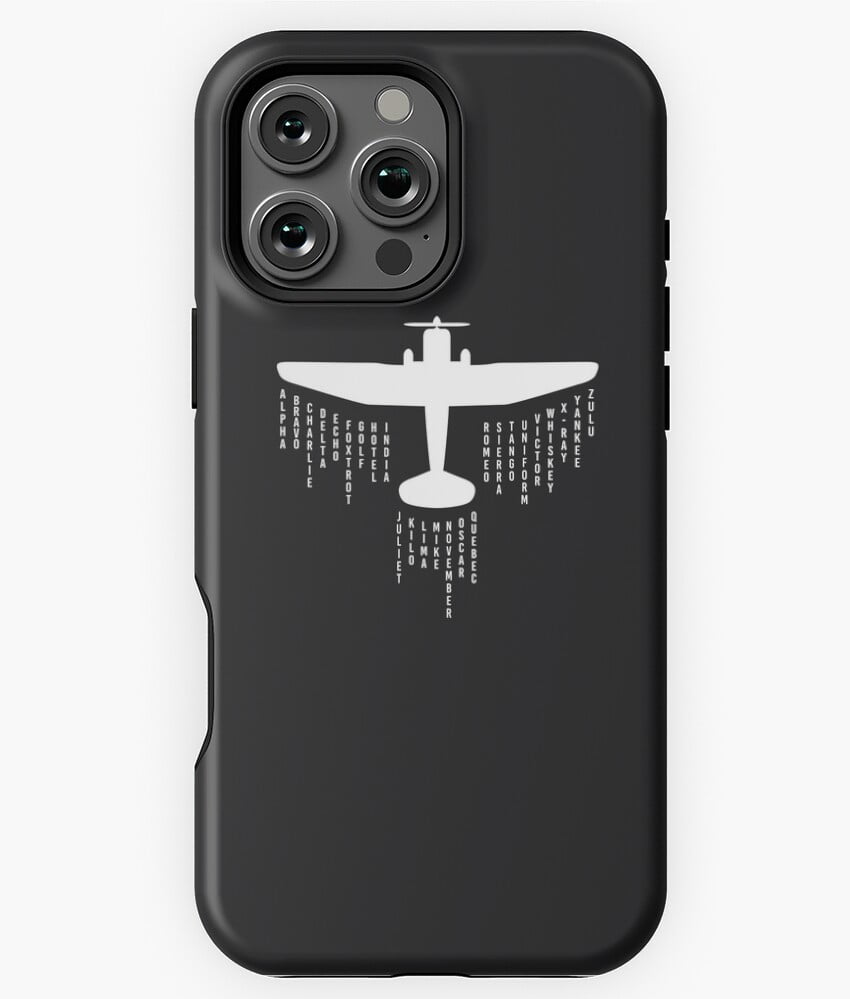 Airplane Phonetic Alphabet Gift N1245 Phone Case for iPhone 17 16 15 14 ...