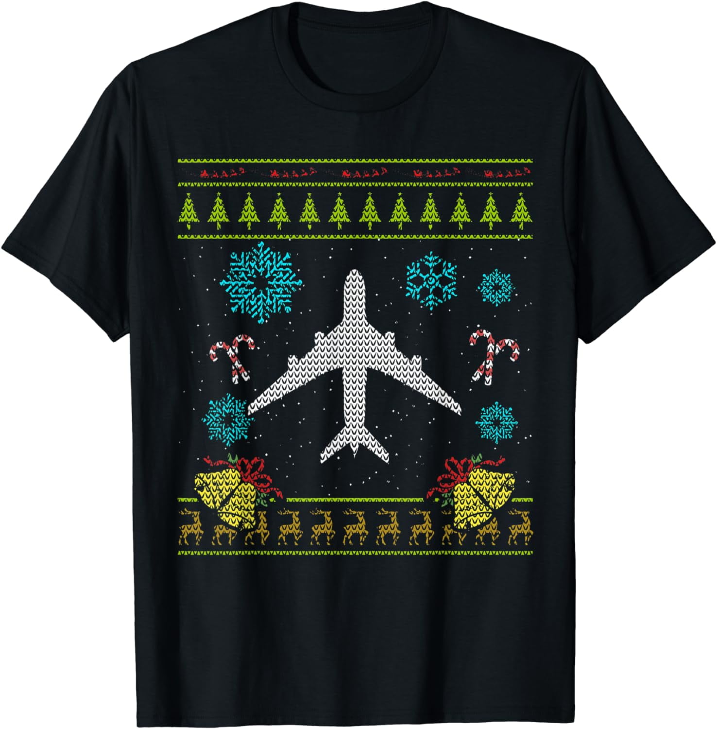 Airplane Pilot Christmas Ugly Shirt Stewardess Airline Pilot - Walmart.com