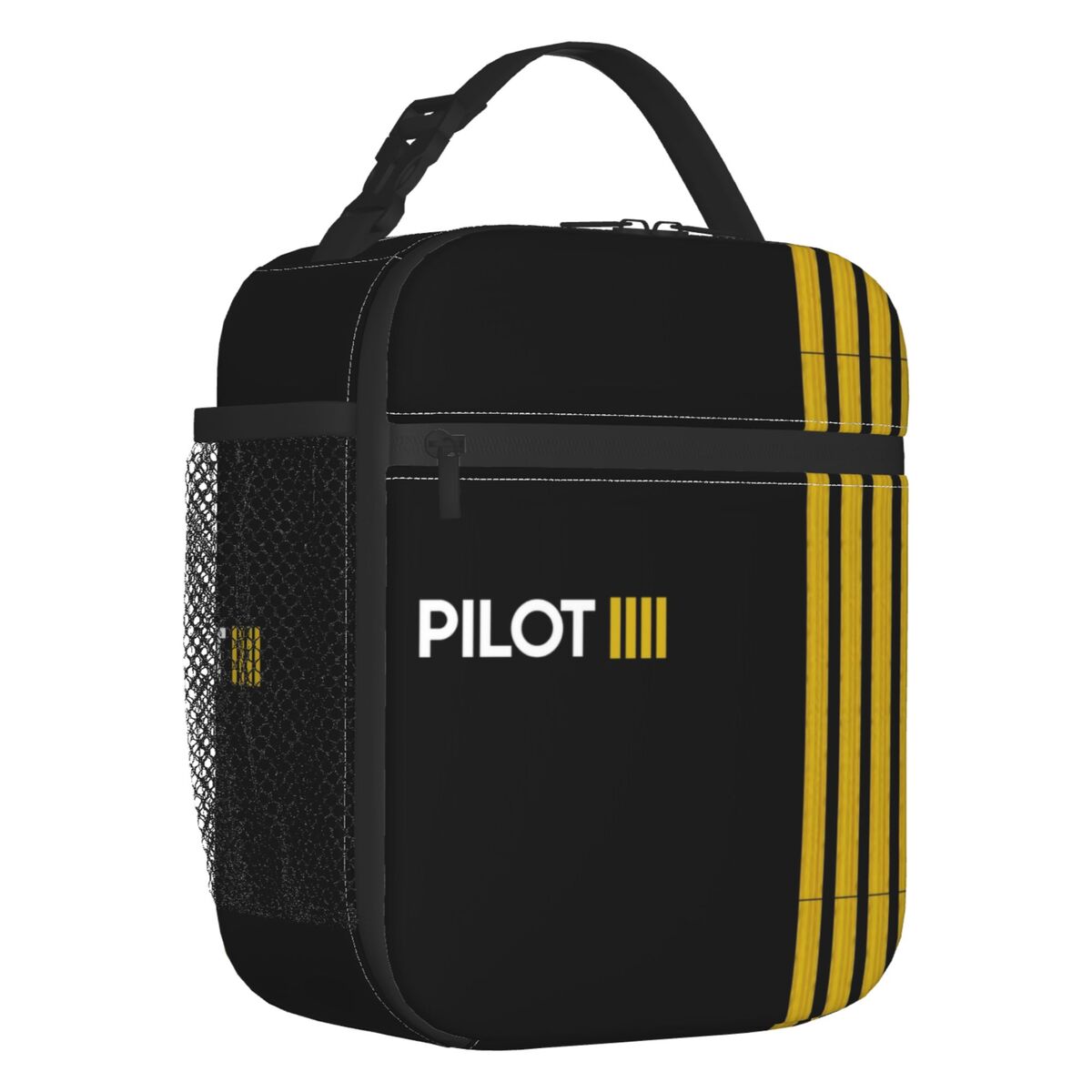 Airplane Pilot Heartbeat Insulated Lunch Bag for Aviation Aviator Gift ...