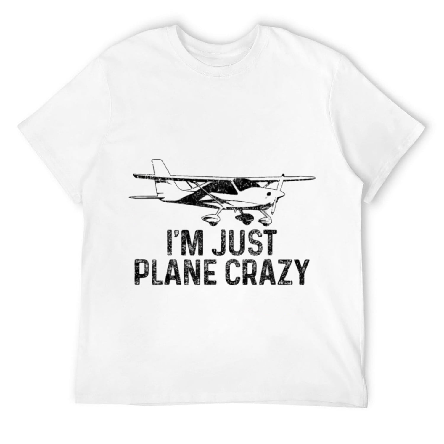 Airplane Pilot I'm Just Plane Crazy Funny Aviation Pilot T-Shirt ...