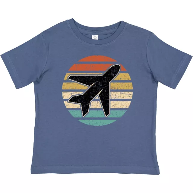 Airplane Pilot Vintage Sunset Toddler T-Shirt Plane Travel Vacation ...