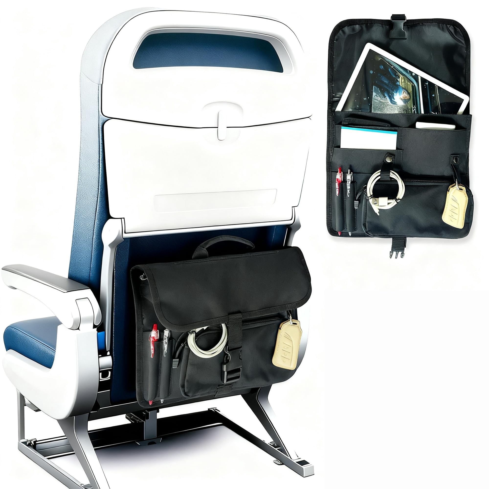 Airplane Seat Storage Pocket, International Travel Essentials,Airplane ...