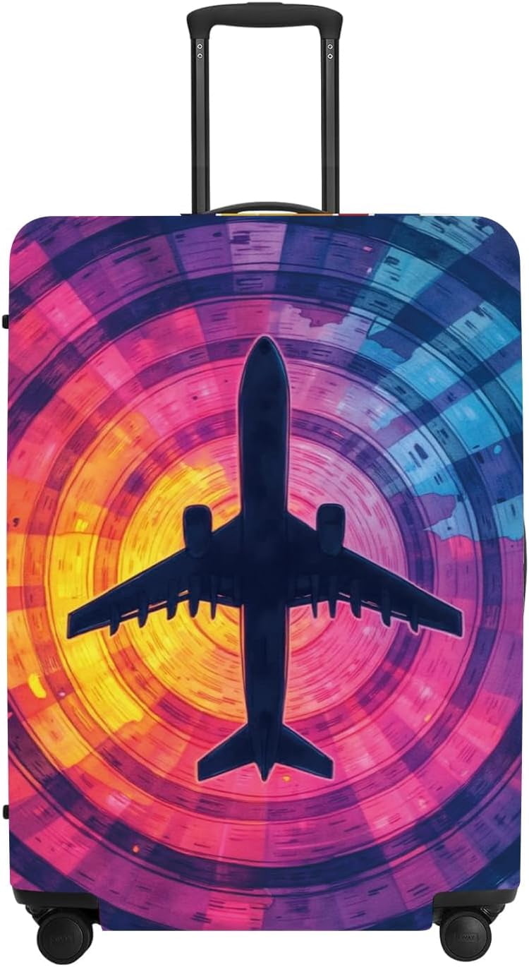 Airplane Silhouette Luggage Protector, Scratch Resistant Suitcase Cover ...