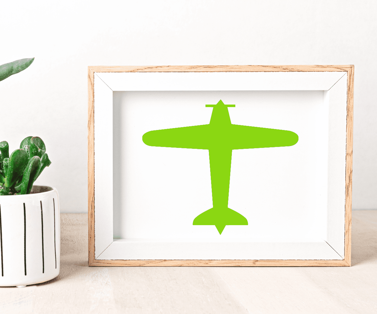 Airplane Stencil - Art and Wall Stencil (12"x36") - Walmart.com