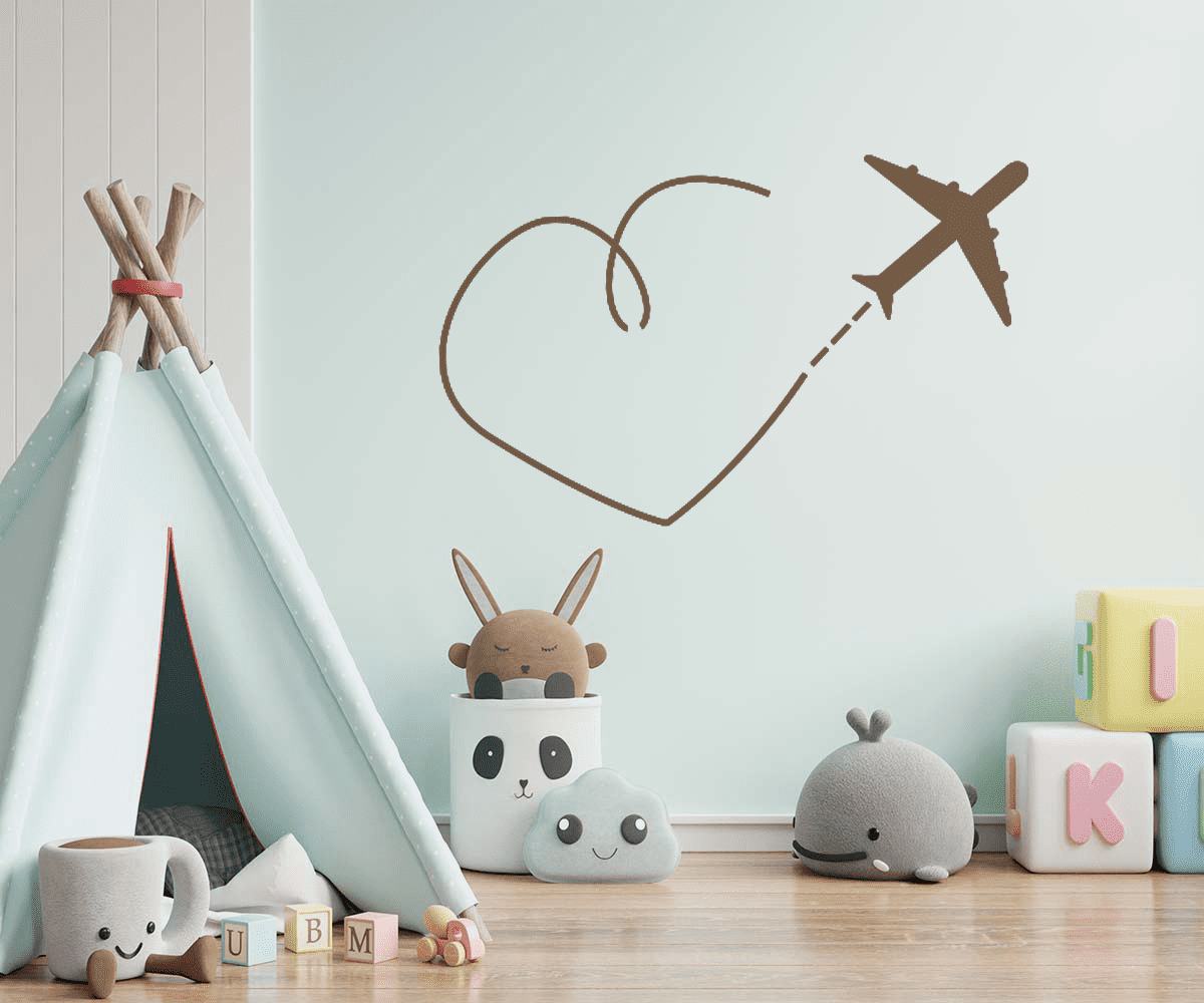 Airplane Stencil - Art and Wall Stencil (18"x54") - Walmart.com