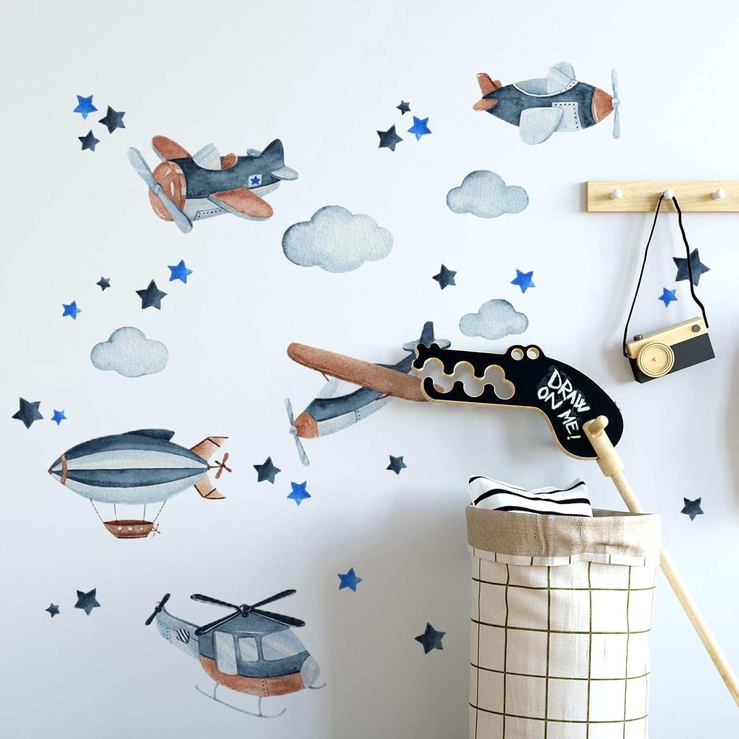 Airplane Stickers Plane Wall Decals for Bedroom Living Room Kids Room ...