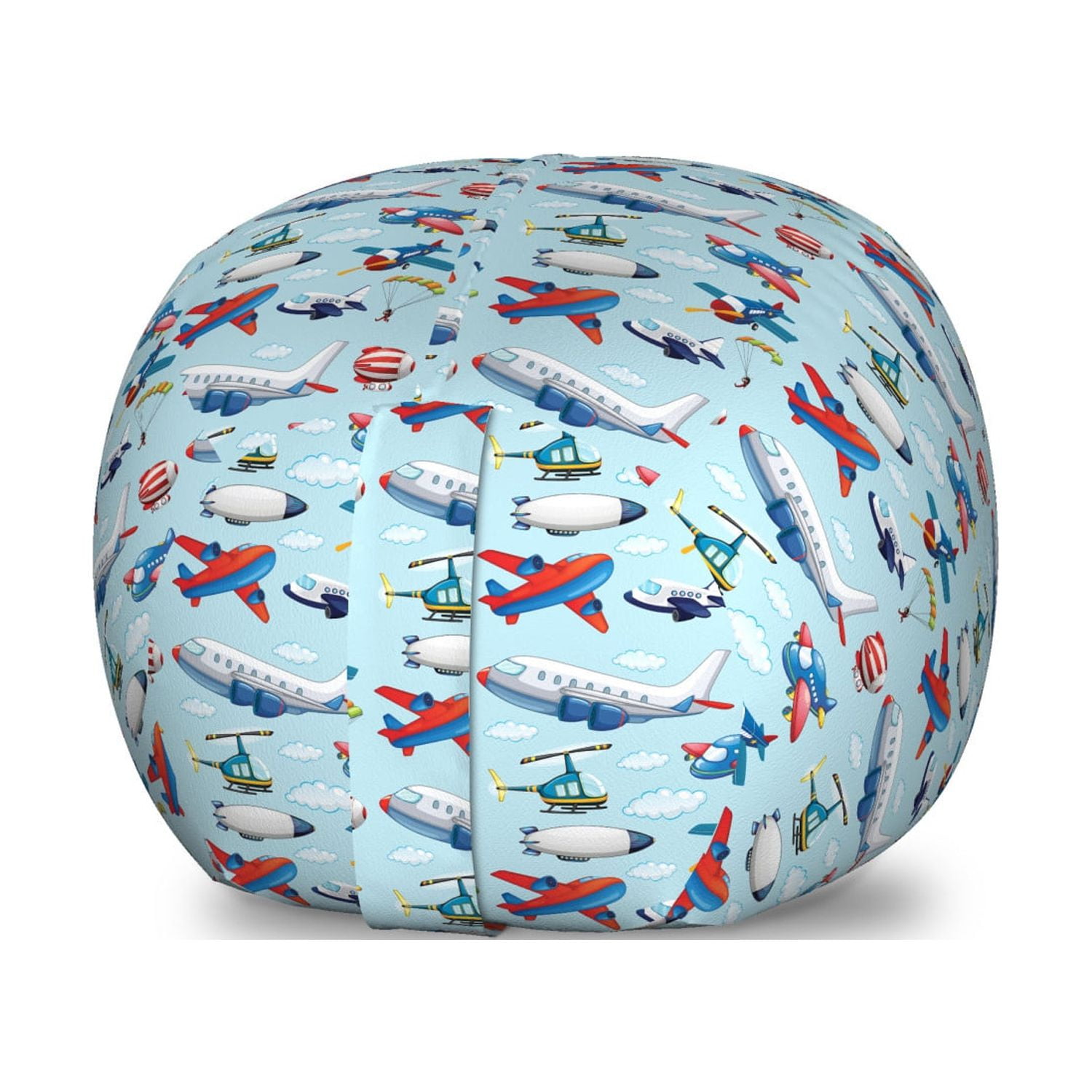 Airplane Storage Toy Bag Chair, Different Types of Cartoon Aircraft ...