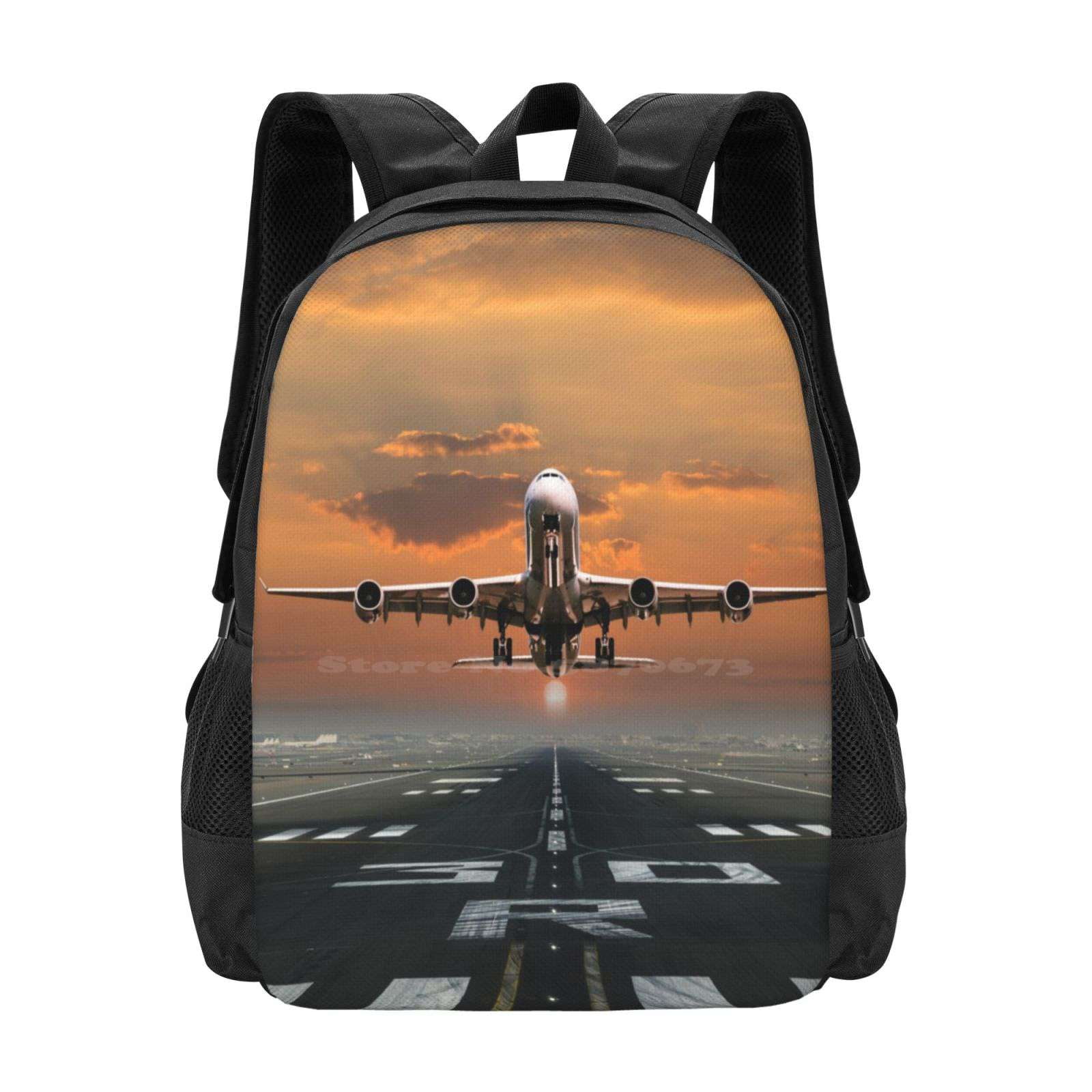 Airplane Takeoff Bag Big Capacity Backpack Laptop Pilots Aviators ...