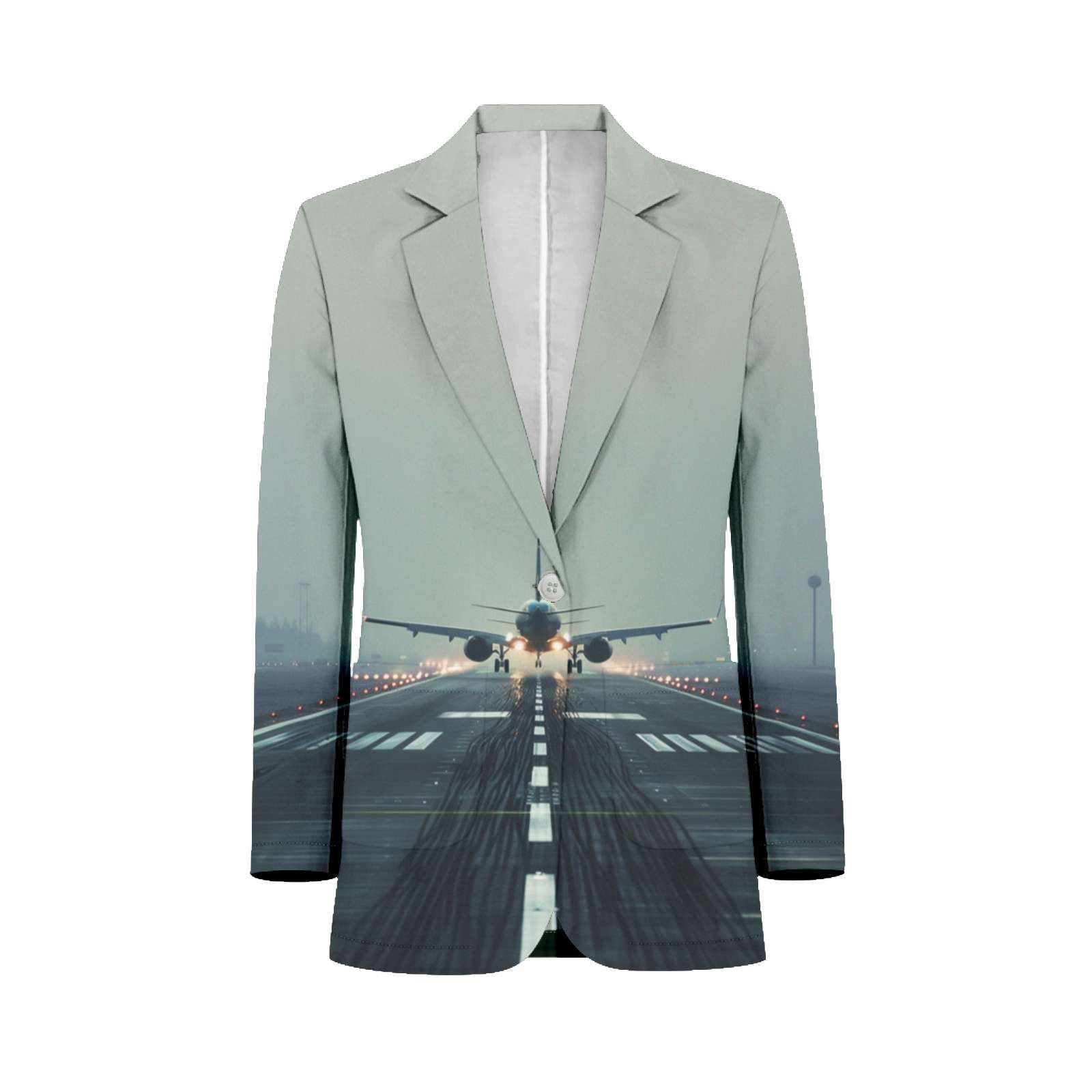 Airplane Takeoff Customized Men's Suits full man Shawl Collar Gentleman ...