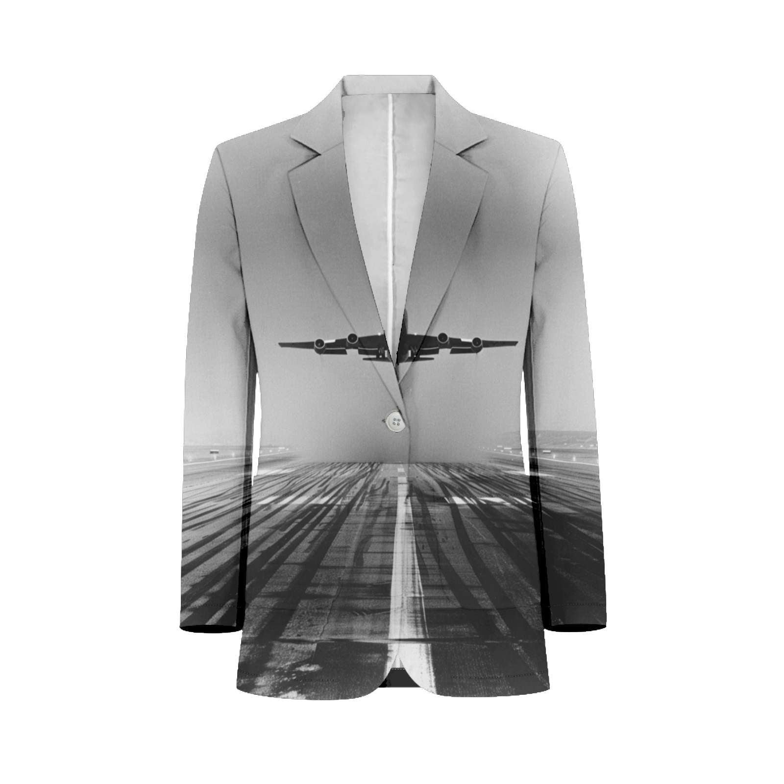 Airplane Takeoff Customized Men's Suits full man Shawl Collar Gentleman ...