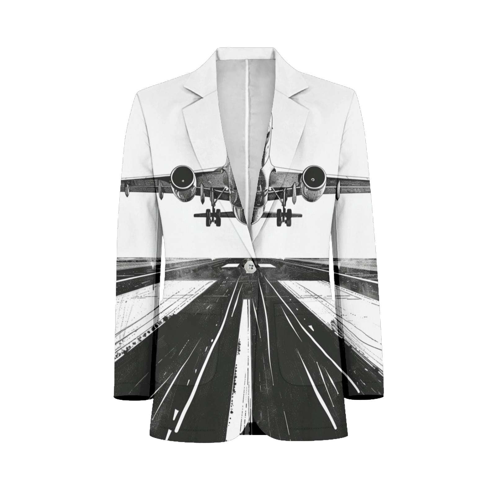Airplane Takeoff Men Blazers Slim Clothing Summer Jacket Man Oversize ...