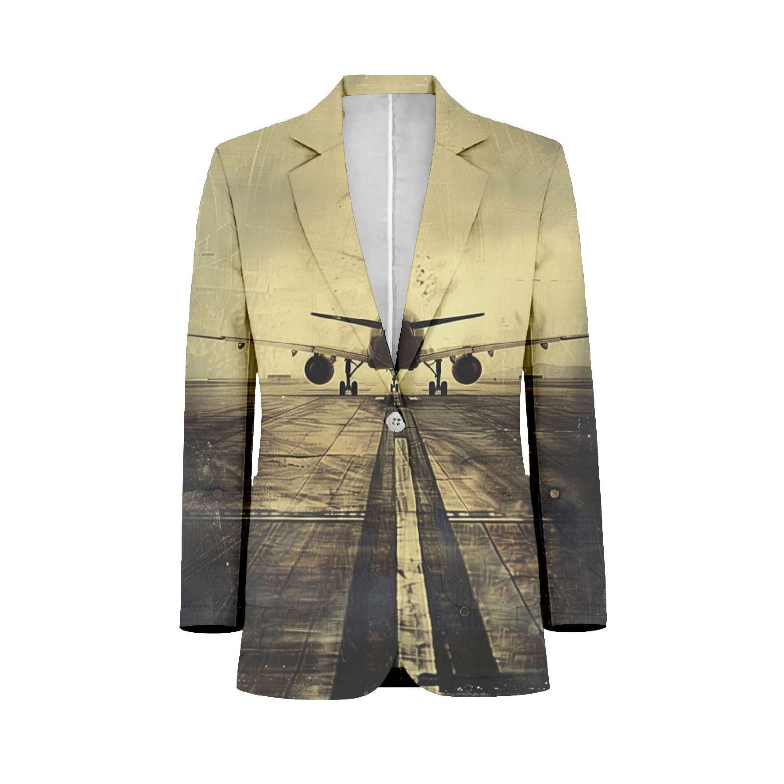 Airplane Takeoff Men Blazers Slim Clothing Summer Jacket Man Oversize ...