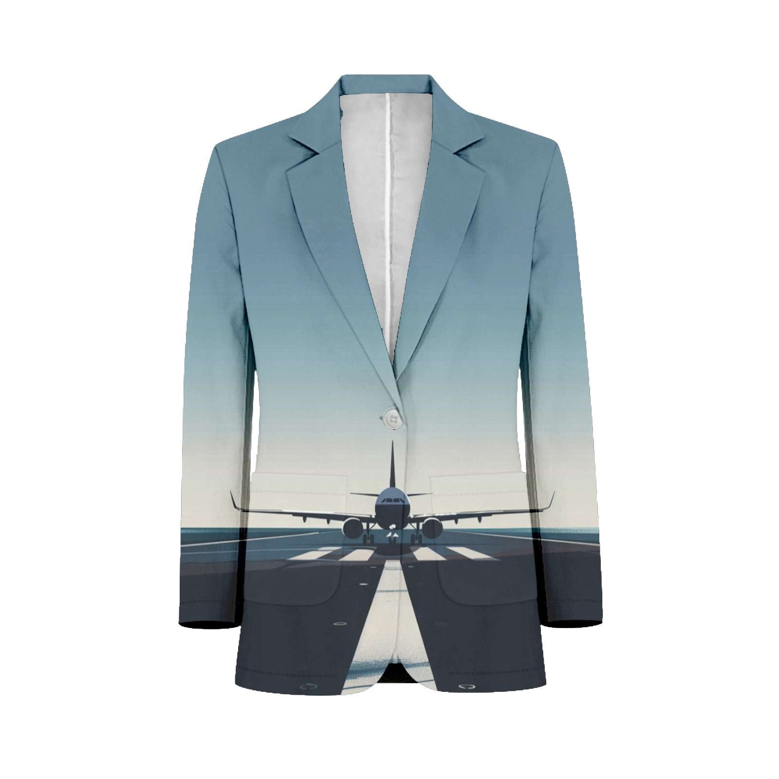 Airplane Takeoff Men's Suit Blazer Casual Party Wear Slim Fit Suit ...