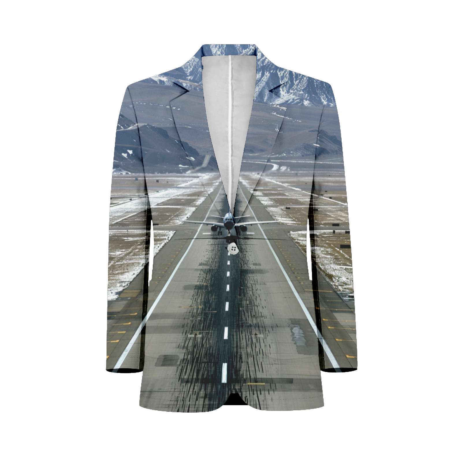 Airplane Takeoff Men's Suit Blazer Casual Party Wear Slim Fit Suit ...
