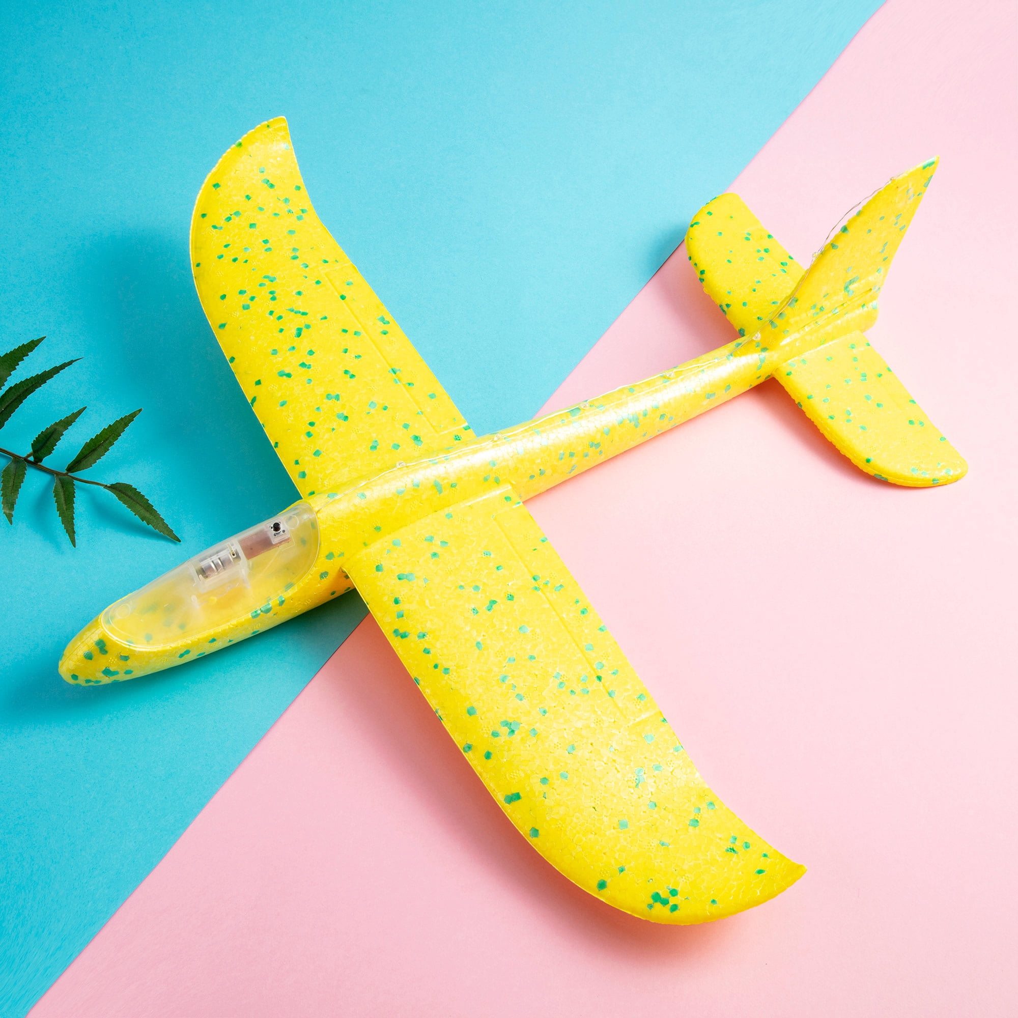 Airplane Toys,1-4 Pack LED Airplane Toys,18.5" Throwing Foam Plane,2 ...