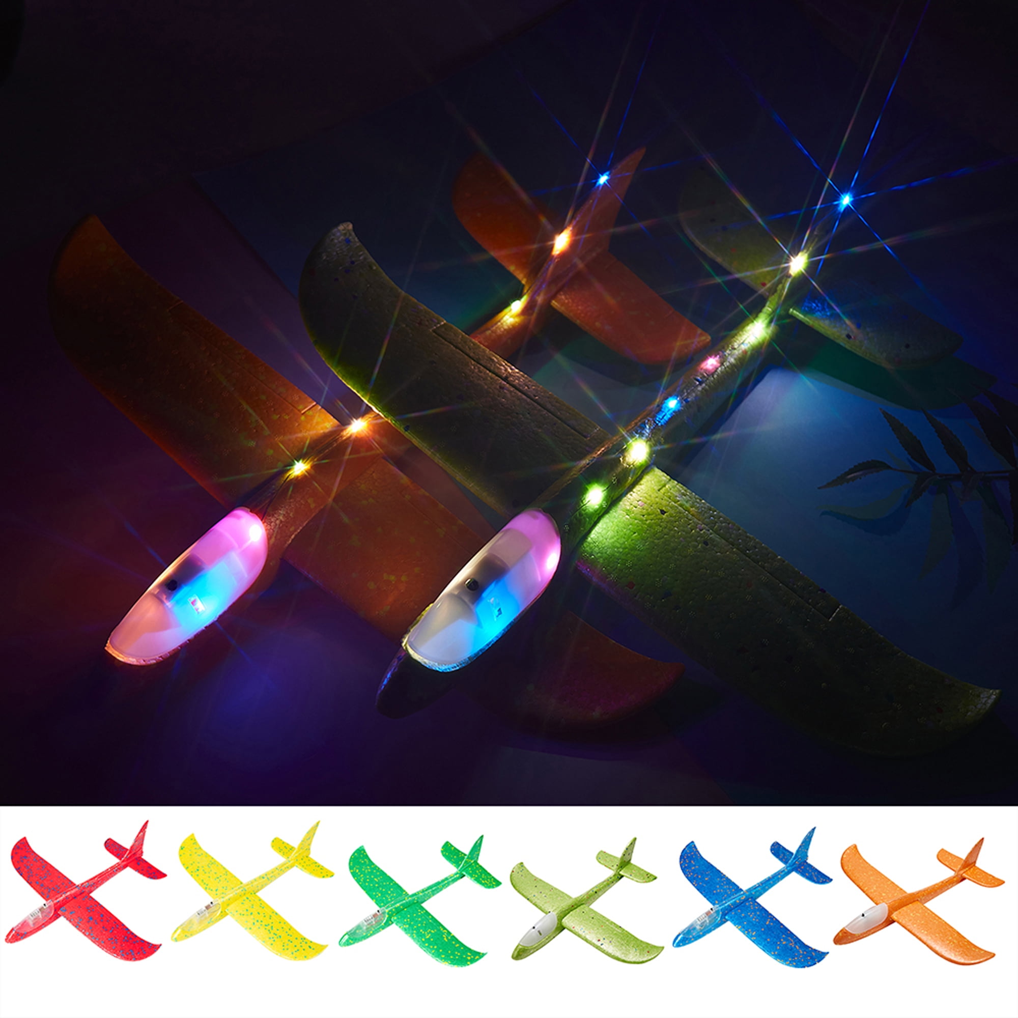 Airplane Toys 19" Large Throwing Foam Plane Foam Gliders - Walmart.com