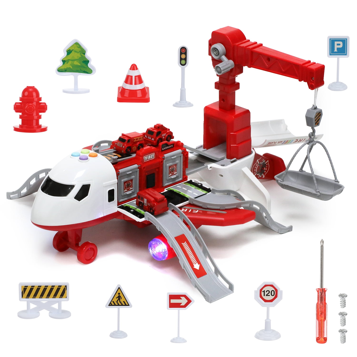 Airplane Toys for Boys Girls, Transport Cargo Airplane with 3 ...