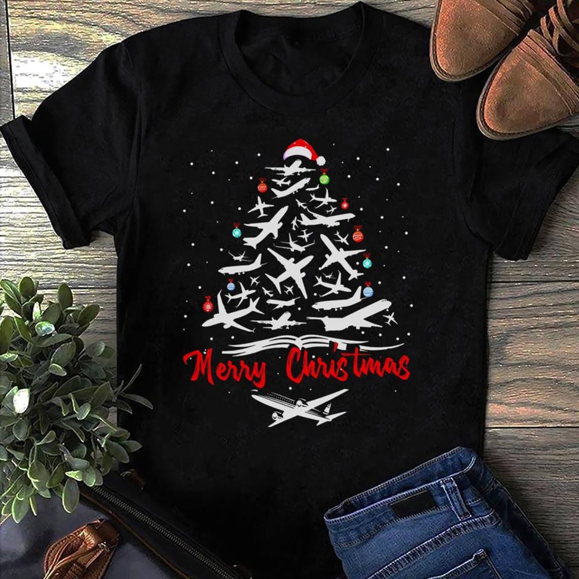 Airplane Tree T-Shirts Airplane T Shirt Pilot, Gift for Airplane Lover ...